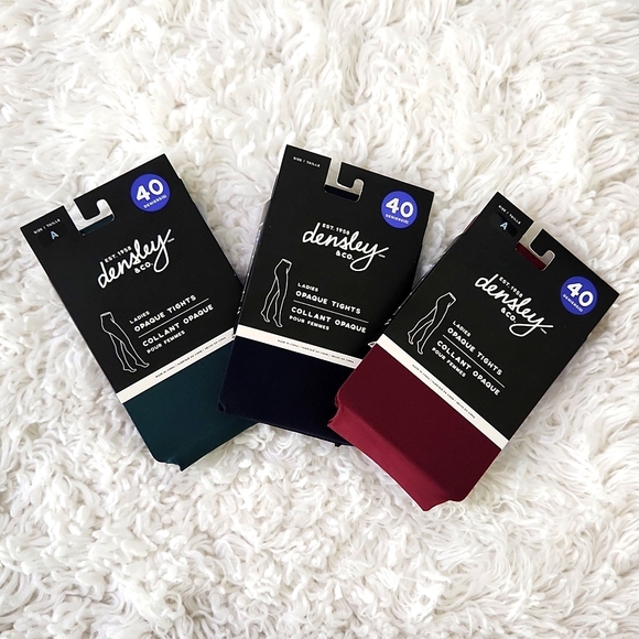 EARTHBOUND | Accessories | Set Of 3 Gertex Opaque Tights | Poshmark